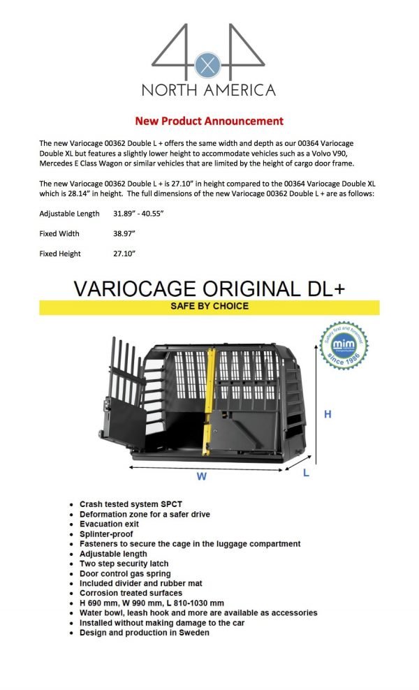 VarioCage-Double-L-MIM-Safe - 4x4 North America